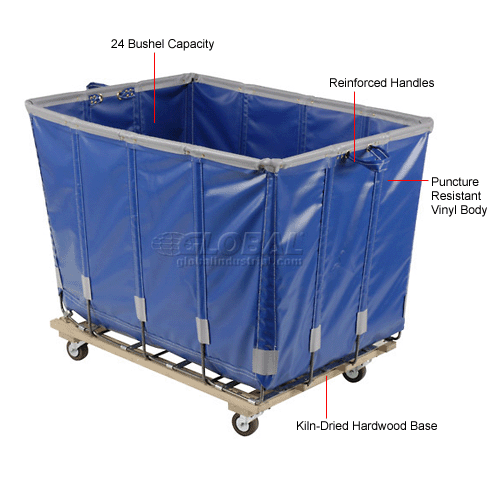 Dandux Vinyl Basket Bulk Truck 400720g24u 4s 24 Bushel Blue