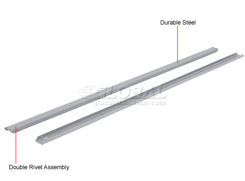 Global Industrial™ 48" Long Gray Double Rivet Beam