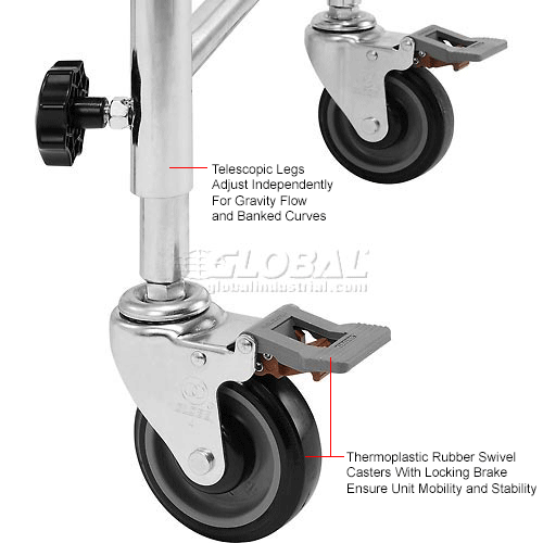 Global Industrial™ Portable Flexible & Expandable 6'2"-24'8" Conveyor ...