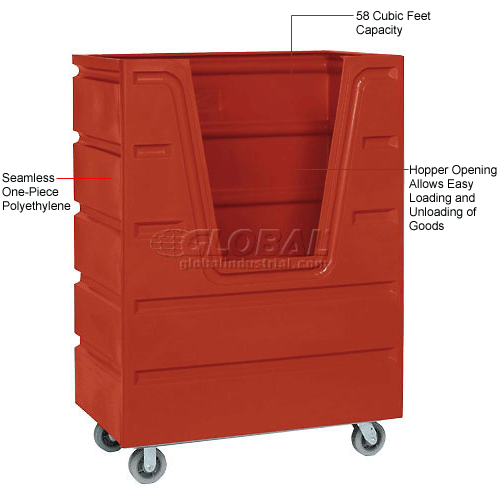 Dandux Red Hopper Front Bulk Truck 51-2560R 58 Cu. Ft.