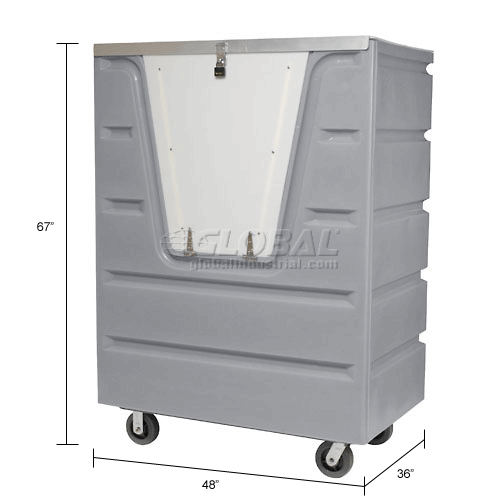 Dandux Gray Hopper Front Security Bulk Truck 51-2560SA 58 Cu. Ft.