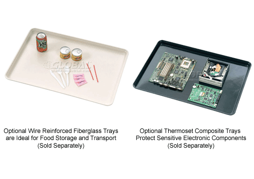 Nexel® End Load Wire Tray Truck with 39 Tray Capacity