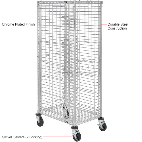 Nexel® End Load Wire Tray Truck with 39 Tray Capacity
