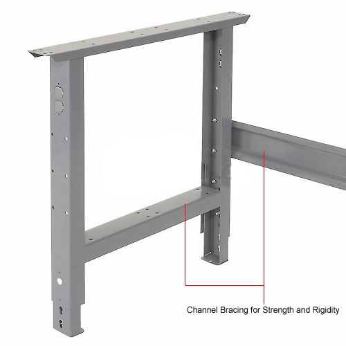 Global Industrial™ 96 x 36 Adjustable Height Workbench C-Channel Leg ...