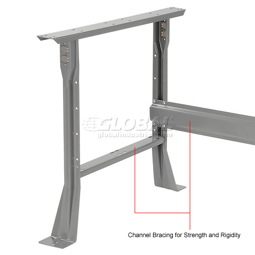 Global Industrial™ Flared Leg Workbench w/ Laminate Square Edge Top, 96 ...