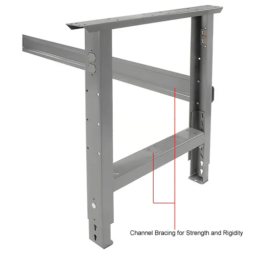 Global Industrial™ 72x30 Adjustable Height Workbench C-Channel Leg ...