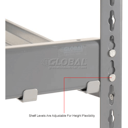 Global Industrial™ Single Depth Gravity Flow Carton Rack 4 LEVEL 96"W x ...