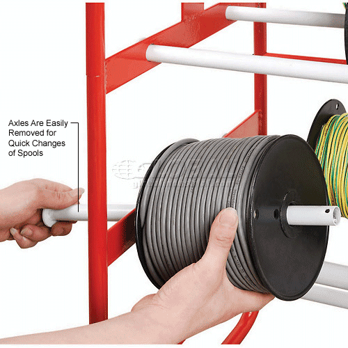 Bulk Rack | Reel Rack & Dispensers | Global Industrial™ Wire Reel Caddy ...