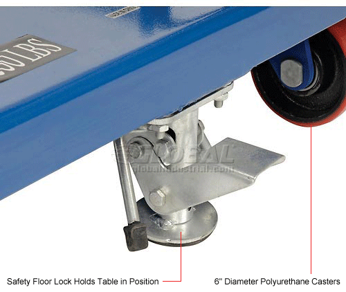 Global Industrial™ Work Positioning Post Lift Table Foot Control 6000 ...