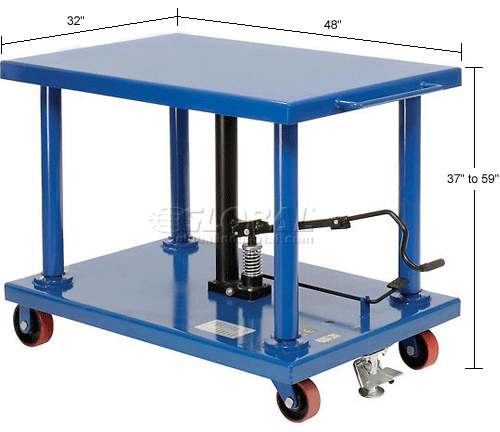 Global Industrial™ Work Positioning Post Lift Table Foot Control 6000 ...