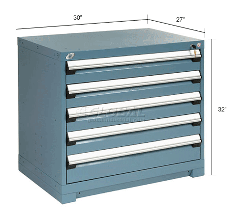 Rousseau Modular Storage Drawer Cabinet 30x27x32, 5 Drawers (2 Sizes) w ...