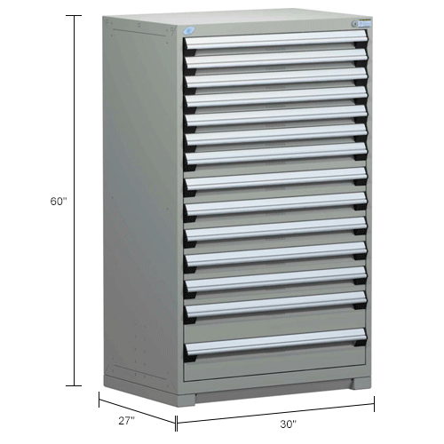 Rousseau Modular Storage Drawer Cabinet 30x27x60, 14 Drawers (3 Sizes ...