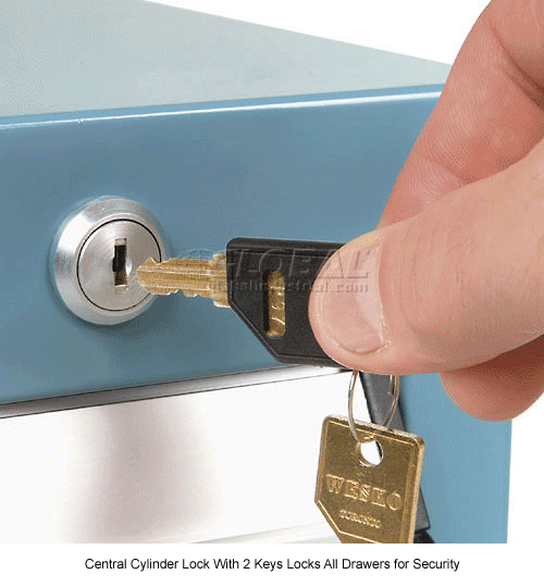 Rousseau Modular Storage Drawer Cabinet 30x27x32, 4 Drawers (3 Sizes) w ...