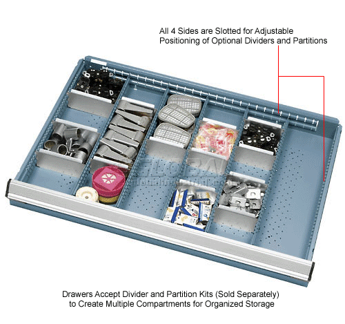 Rousseau Modular Storage Drawer Cabinet 30x27x32, 5 Drawers (5 Sizes) w ...
