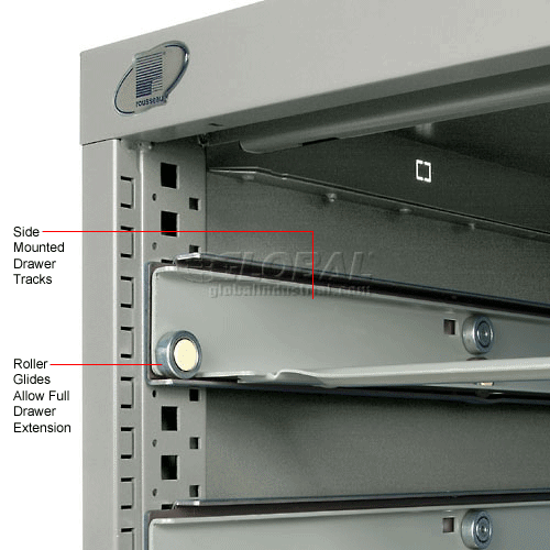 Rousseau Modular Storage Drawer Cabinet 30x27x32, 4 Drawers (3 Sizes) w ...