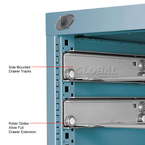Rousseau Modular Storage Drawer Cabinet 48x24x60, 14 Drawers (3 Sizes ...