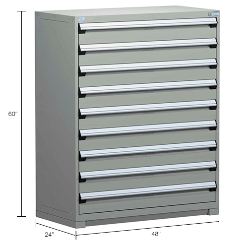 Rousseau Metal Modular Storage Drawer Cabinet 48x24x60, 9 Drawers (1 ...