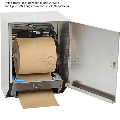 ASI Automatic Paper Towel Roll Dispenser Stainless Steel 237637 GLOBALindustrial asi-automatic-paper-towel-roll-dispenser-stainless-steel-237637-globalindustrial