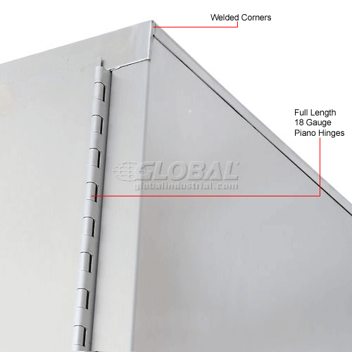 Stainless Steel Storage Cabinet 48 x 24 x 72