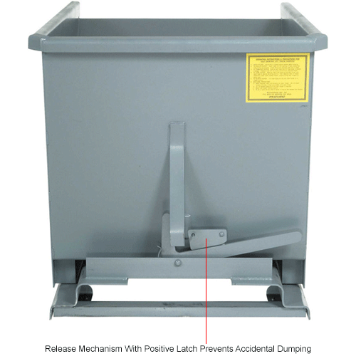 Global Industrial™ Heavy Duty Self Dumping Forklift Hopper, 1/2 Cu. Yd ...