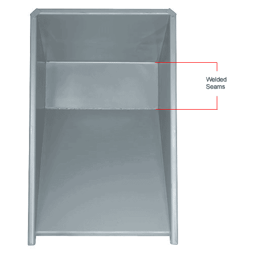 Global Industrial™ Heavy Duty Self Dumping Forklift Hopper, 1/2 Cu. Yd ...