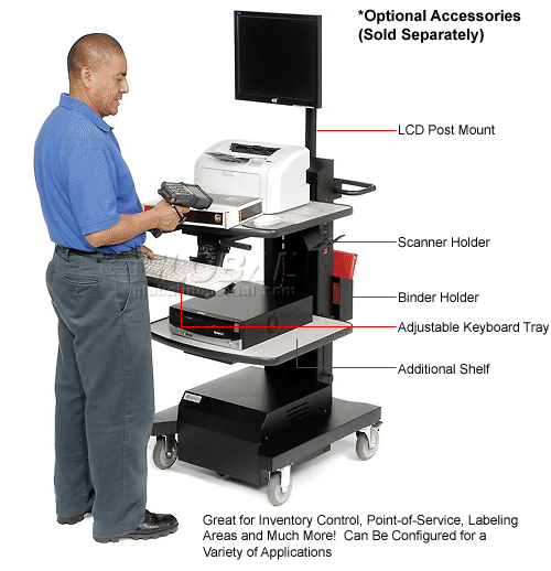 Newcastle Systems NB Series Mobile Powered Workstation, Small Power ...