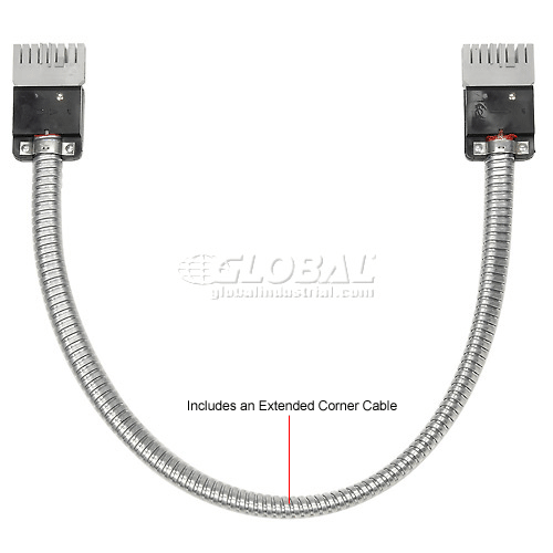 Interion® 90 Degree Corner Connector Kit For 46" H Panel With 1 Pass ...