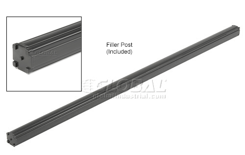 Interion® Pre-Configured Office Cubicle - 8'W x 8'D x 60"H - Add-On Kit ...