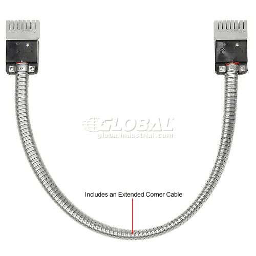 Interion® Three Way Connector Kit For 46" H Panel With 1 Pass Through Cable