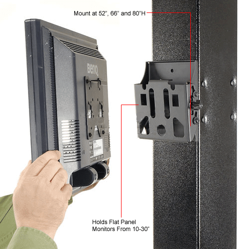 Global Industrial™ 81"H Complete Floor Mount Orbit Computer Kiosk with ...