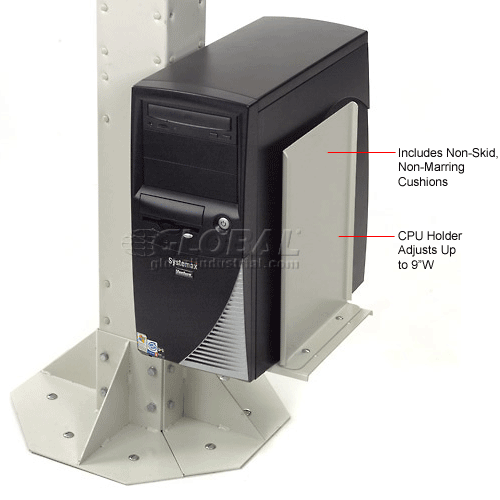 Global Industrial™ 81"H Stationary Floor Mount Orbit Computer Station ...