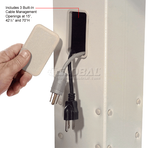 Global Industrial™ 81"H Stationary Floor Mount Orbit Computer Station ...