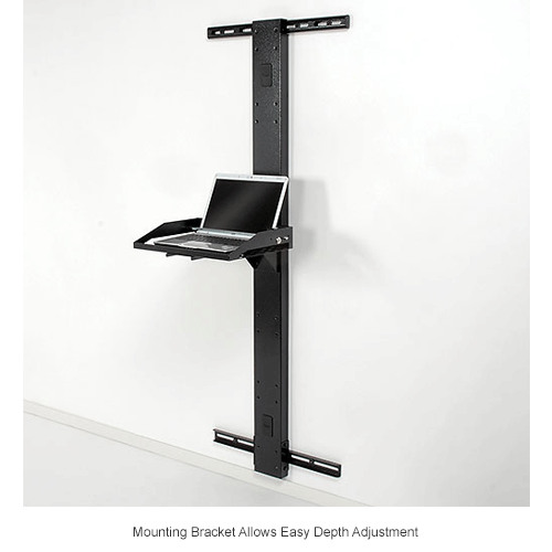 Global Industrial™ 72"H Laptop Wall Mount Unit - Black