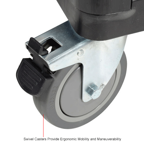 Global Industrial™ Easy Assembly Solid Wall Container - Casters 39-1/4 ...