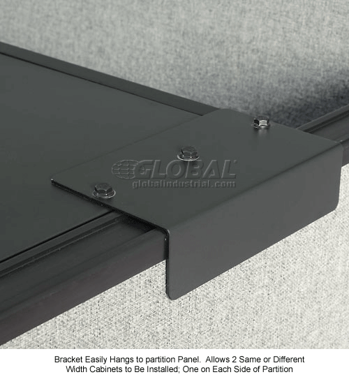 Interion® 60" Overhead Cabinet In Black