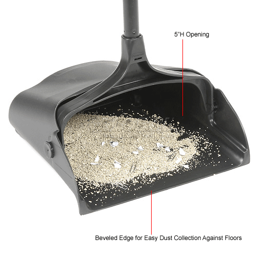 Rubbermaid® Lobby Pro® Upright Dust Pan FG253100BLA - Pkg Qty 6