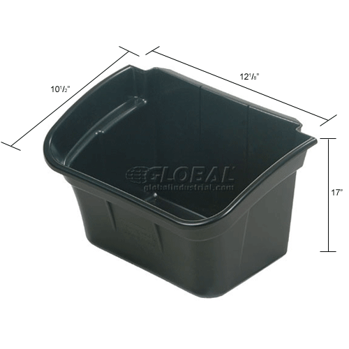 Rubbermaid® Utility Bin, 4 Gallon Capacity, 12-1/8"L x 10-1/2"W x 17"H ...