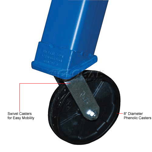 Adjustable Height Steel Gantry Crane, 10'W x 8'6"-14'H, 4000 Lb. Capacity