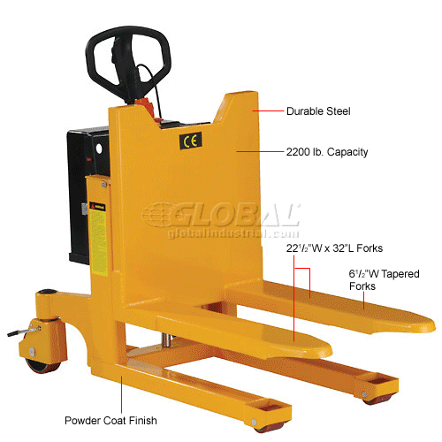 Battery Powered Portable Container, Pallet & Skid Tilter 2200 Lb. Capacity