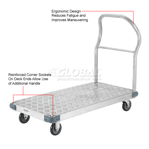 Additional 24" Removable Handle for Global Industrial™ Aluminum Deck ...