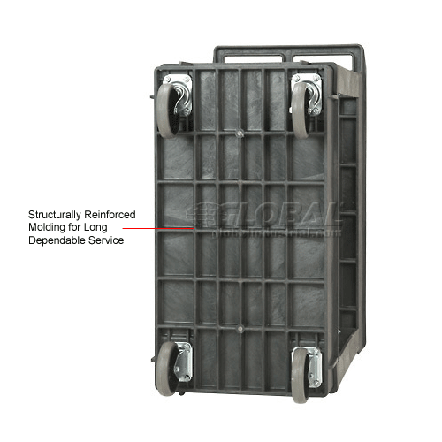 Global Industrial™ Utility Cart w/2 Shelves & 5" Casters, 500 lb. Cap ...