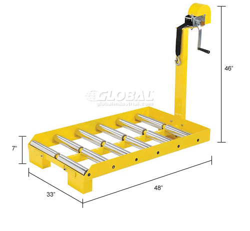 Global Industrial™ Forklift Battery Transfer Platform, 4000 Lb. Capacity