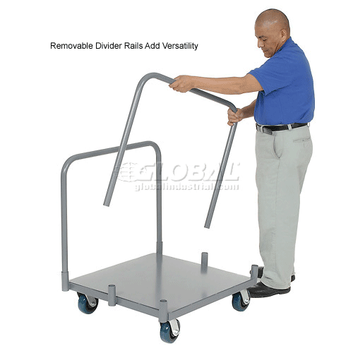 Panel & Sheet Mover Truck with Solid Steel Deck 2000 Lb. Capacity