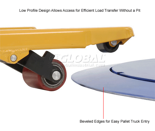 Pallet Carousel Skid Turntable LP-4000T-39 4000 Lb. Cap. 39" Usable Dia.