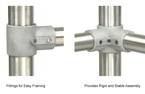 John Boos Stainless Steel Leg Kit W/ Cross Brace, 48"W x 30"D