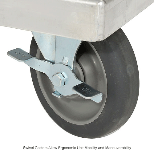 Nexel® ETC2127 Enclosed Mobile Transport Cabinet, 68"H, 40 Pan Capacity ...