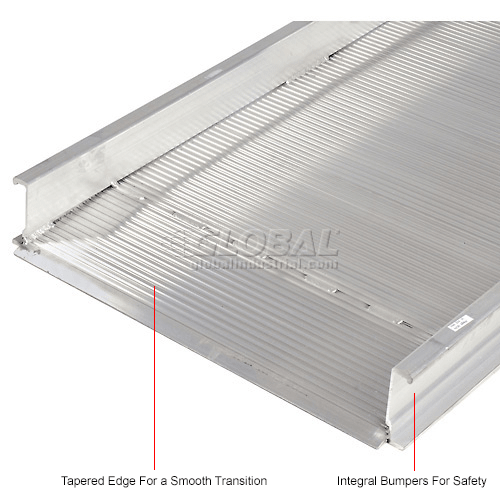 Magliner® VR39122 Aluminum Truck & Van Walk Ramp Apron Style 12 Ft Long