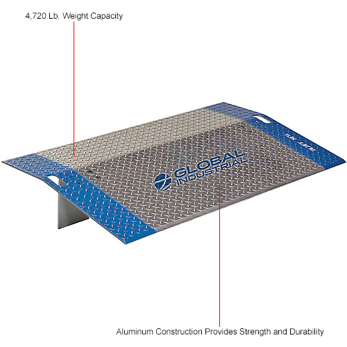 Global Industrial™ Heavy Duty Aluminum Dock Plate, 36"W x 24"L, 4,000 ...
