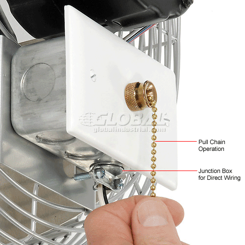 TPI 16" Guard Mounted Direct Drive Exhaust Fan CE-16-D 1/8HP 5100CFM