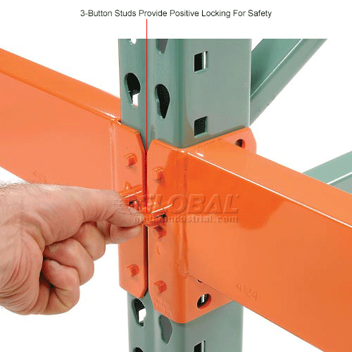 Global Industrial™ Pallet Rack Beam 96"Lx4-1/16"H Unslotted 5030 Lb Cap ...